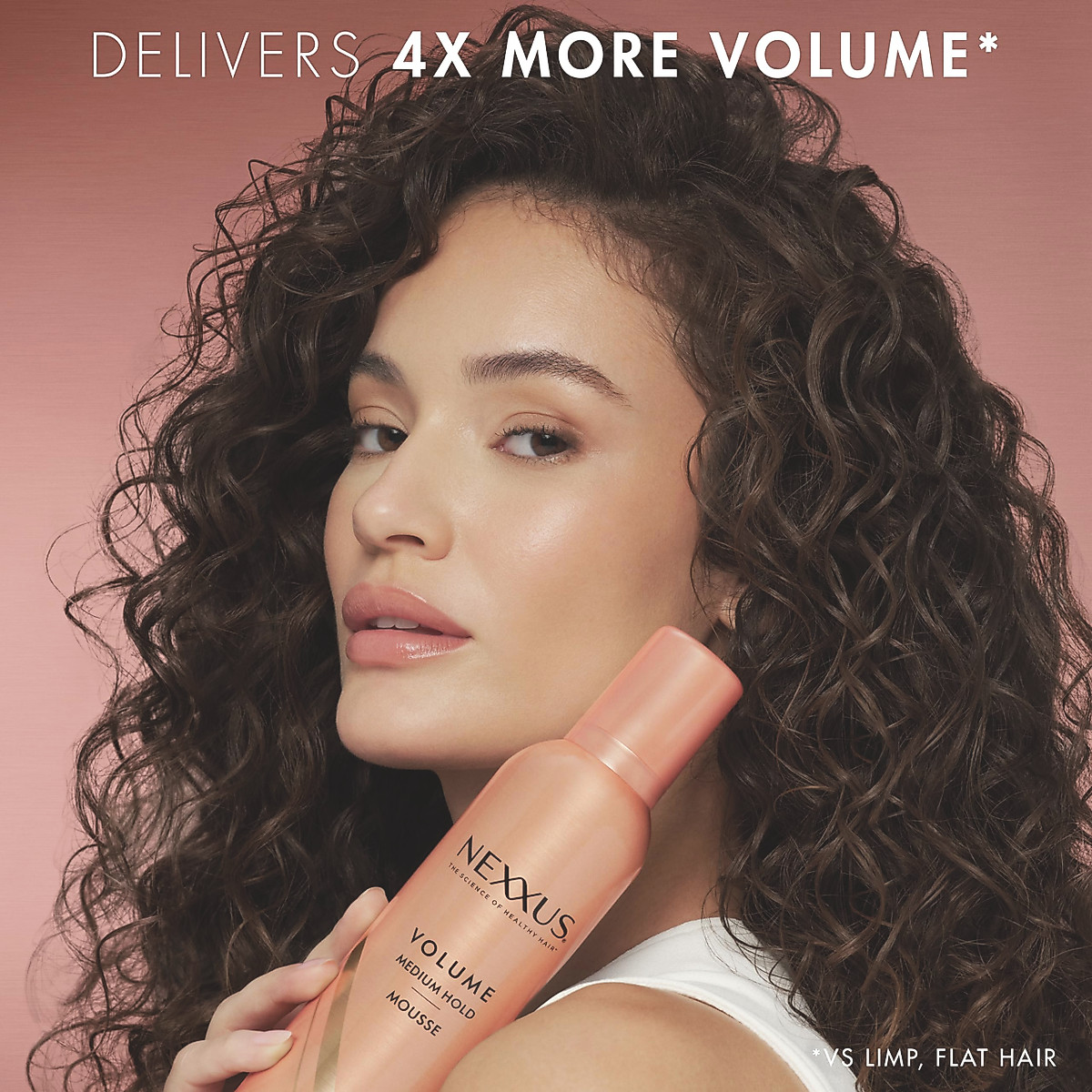 Nexxus Volumizing Foam Hair Mousse, Volume Volumizing Mousse, Hair Styling Mousse, Pink, 10.6 Ounce (Pack of 1)