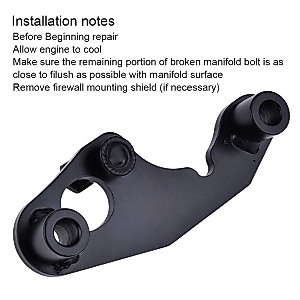 Exhaust Manifold Bolt Repair Kit Compatible with GM Trucks & SUV's (1999 & Newer) with a 4.8, 5.3, 6.0 or 6.2 L Replace - Driver Front/Passenger Rear