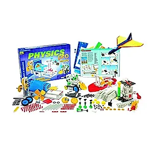 Thames & Kosmos Physics Pro (V 2.0) Science Kit | 96 Page Color Manual | 31 Experiments | Advanced Physics Education Kit | Parents' Choice Silver Award Winner