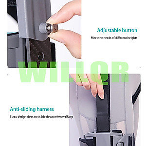 WILLQ Hinged Knee Brace ROM Adjustable Leg Stabilizer Post Op Recovery Immobilization Splint Medical Orthopedic Guard Protector Patella Injury Immobilizer Brace for Left Leg Right Leg