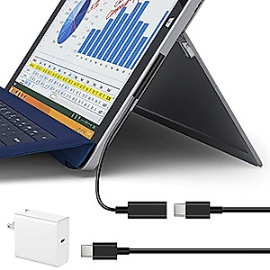 BOLS Type-c Female to Microsoft Surface Magnetic PD 45W 15V/3A Fast Charging Cable Compatible with Surface Pro 3/4/5/6 Surface GO Surface Book 1/2 Surface Laptop1/2