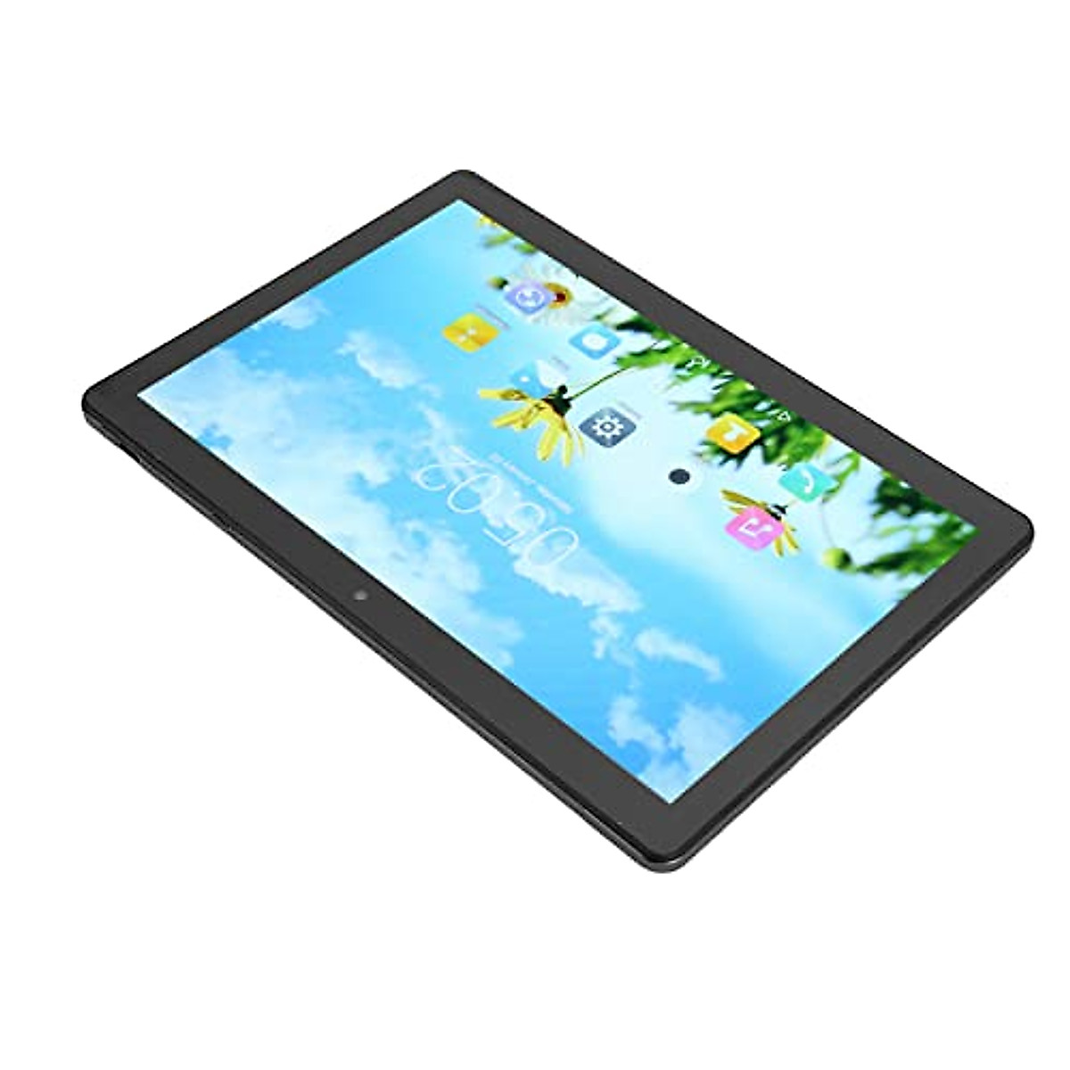 10.1 Inch Tablet, 2.4G 5G WiFi 10.1 Inch 100-240V 6G RAM 128G ROM Portable Tablet for Travel for Home (Black)
