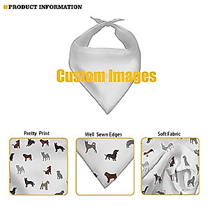 Forchrinse Red Mushroom Dog Bandana Pet Triangle Bib Scarf Accessories for Small Medium Large Dog Cats Puppies