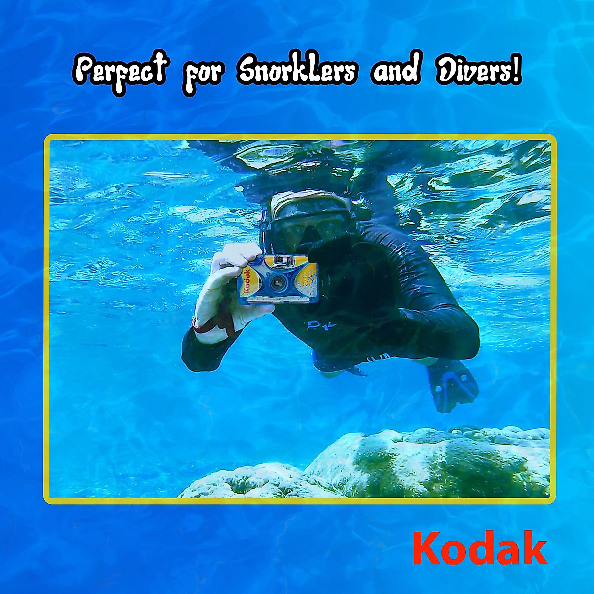 Kodak Sport Waterproof Single Use Camera 2 Pack - Floating Strap and Cloth