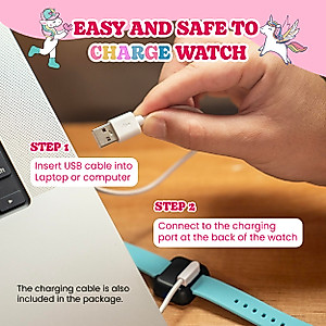 ATHENA FUTURES Potty Training Toilet Timer Watch for Girls & Boys, Fun Flashing Lights, Music, Rechargeable, Smart Sensor, Alarm, Kids, Baby & Toddler Potty Train Toilet Timer, Pink