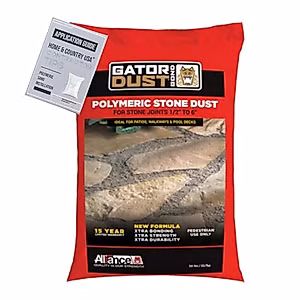 Alliance Gator Polymeric Stone Dust Bond. for Joint up to 6 Inches (Sahara Beige) with Home and Country USA Professional Contractor Tip