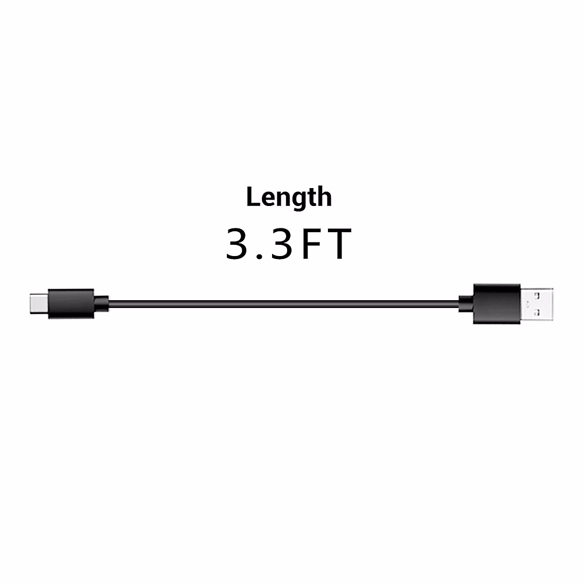 USB-C Charger Charging Cable Cord Compatible for Nebo Omni 2K 3K 2000, Slyde King 2K 500, 12K, Luxtreme, ThruNite T2 TT20 TC20 V2 Catapult V6, Olight Marauder 2 & More USB-C Charging Flashlight Cord