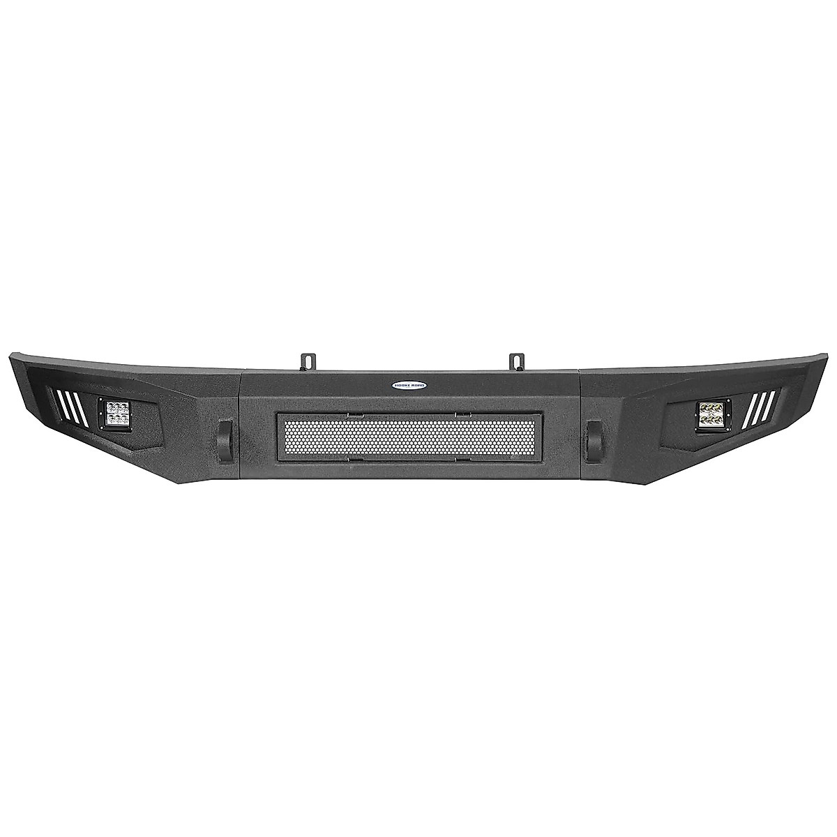 Hooke Road F150 Front Bumper, Full Width Steel Bumper w/LED Lights for Ford F-150 2009 2010 2011 2012 2013 2014 Pickup Truck (Excluding Raptor)