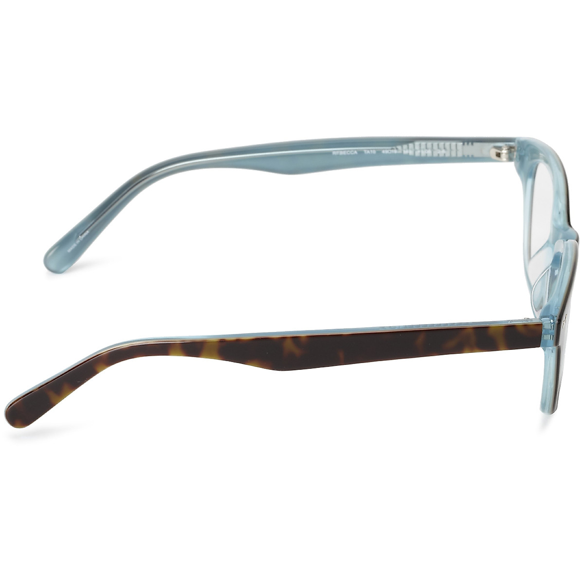 Kate Spade Women's Rebec Cat Eye Reading Glasses, Tortoise Aqua, 49 mm (1.5 x Magnification Strength)