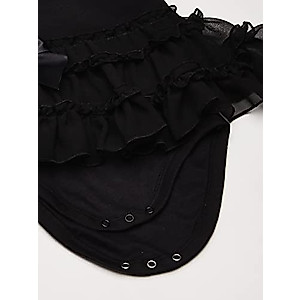 Gerber Baby Girls' Bodysuit with Tutu Skirt, Black Dress, 6-9 Months