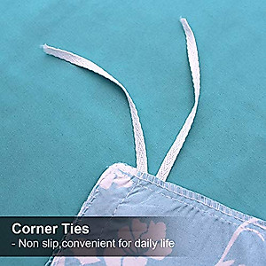 Mandala Duvet Cover Set, Full Bohemia Bedding Sets 3 of Set, Boho Quilt Cover with Hidden Zipper and 4 Corner Ties, ZHH