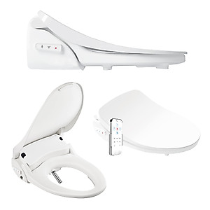 Bio Bidet by Bemis Slim Three Smart Bidet Toilet Seat, Elongated, White