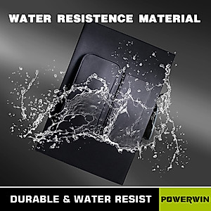 POWERWIN 100W Foldable Solar Panel for Power Station and USB Devices , Shingled Portable Solar Panel with PD18W Fast Charging Output and Adjustable Kickstand for Camping Off-Grid Living