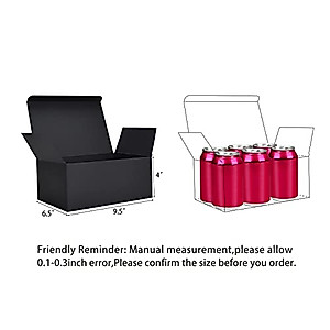 HUAPRINT Black Gift Box,Gift Boxes with Lids 9.5x6.5x4inch,24pcs Paper Gift Box Bulk,Rectangle Gift Boxes for Presents,Birthday,Bridesmaid Proposal,Groomsmen Engagements,Baby Showers, Christmas,Wedding Party Favor,Crafting Cupcake,Holidays