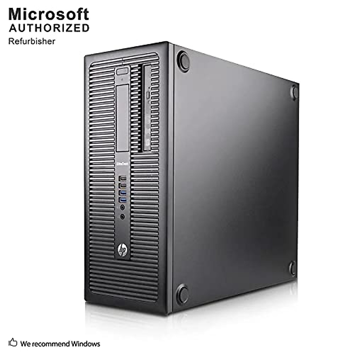 HP EliteDesk 800 G1 Small Form Business High Performance Desktop Computer PC (Intel Core i5 4570 up to 3.9GHz, 16G RAM, 120G SSD+1T HDD, DVD-ROM, WiFi, DP, Windows 10 Professional) (Renewed)