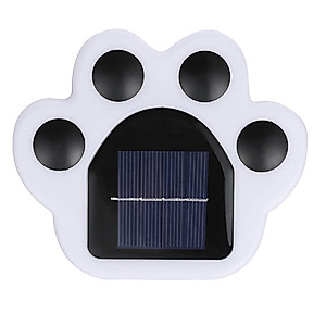 ZHUANYIYI 4 Pieces, Outdoor Solar Lights, Creative Bear Paws Inserted Lawn Landscape Lights, Home Garden Pavement Decorative Street Lights, Courtyard Waterproof Wall Lights