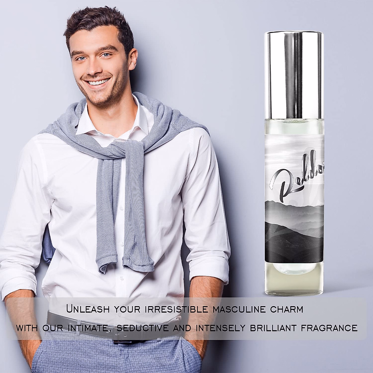 Reldor pheromone cologne for men, The Aromatic Aquatic Mens Perfume That Defines Your Style - Alluring Scent - Travel Size Roll On Perfume Oil for Men