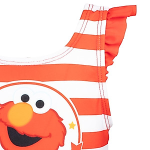 Sesame Street Elmo Baby Girls One-Piece Bathing Suit Dress Red 18 Months