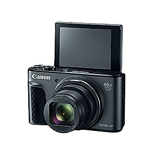 Canon PowerShot SX730 Digital Camera w/40x Optical Zoom & 3 Inch Tilt LCD - Wi-Fi, NFC, & Bluetooth Enabled (Black)