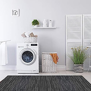 Forest Floor 3/8 Inch Thick Printed Foam Tiles, Premium Wood Grain Interlocking Foam Floor Mats, Anti-Fatigue Flooring – Stylish Flooring Solution, Carbon, 100 Sq Ft