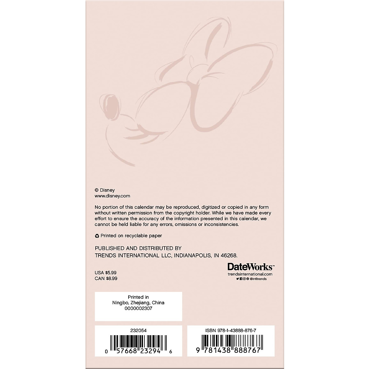 2023-2024 Disney Minnie Mouse Pocket Planner