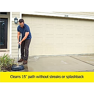 Karcher Universal 15" Pressure Washer Surface Cleaner Attachment, Power Washer Accessory - 1/4" Quick-Connect, 3200 PSI