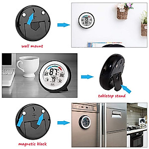NANGOALA Digital Humidity Monitor Hygrometer Thermometer, Indoor Room Home Temperature Humidity Monitor, Humidity Humidifier Monitor Gauge Meter Reader for Home, Office, Baby Room & Greenhouse