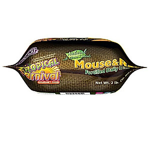 F.M. Brown's Tropical Carnival, Natural Pet Mouse and Rat Food, Vitamin-Nutrient Fortified Daily Diet, Soy-Free High Protein Blend with Shrimp, NO Artificial Colors or Flavors, 2 lb