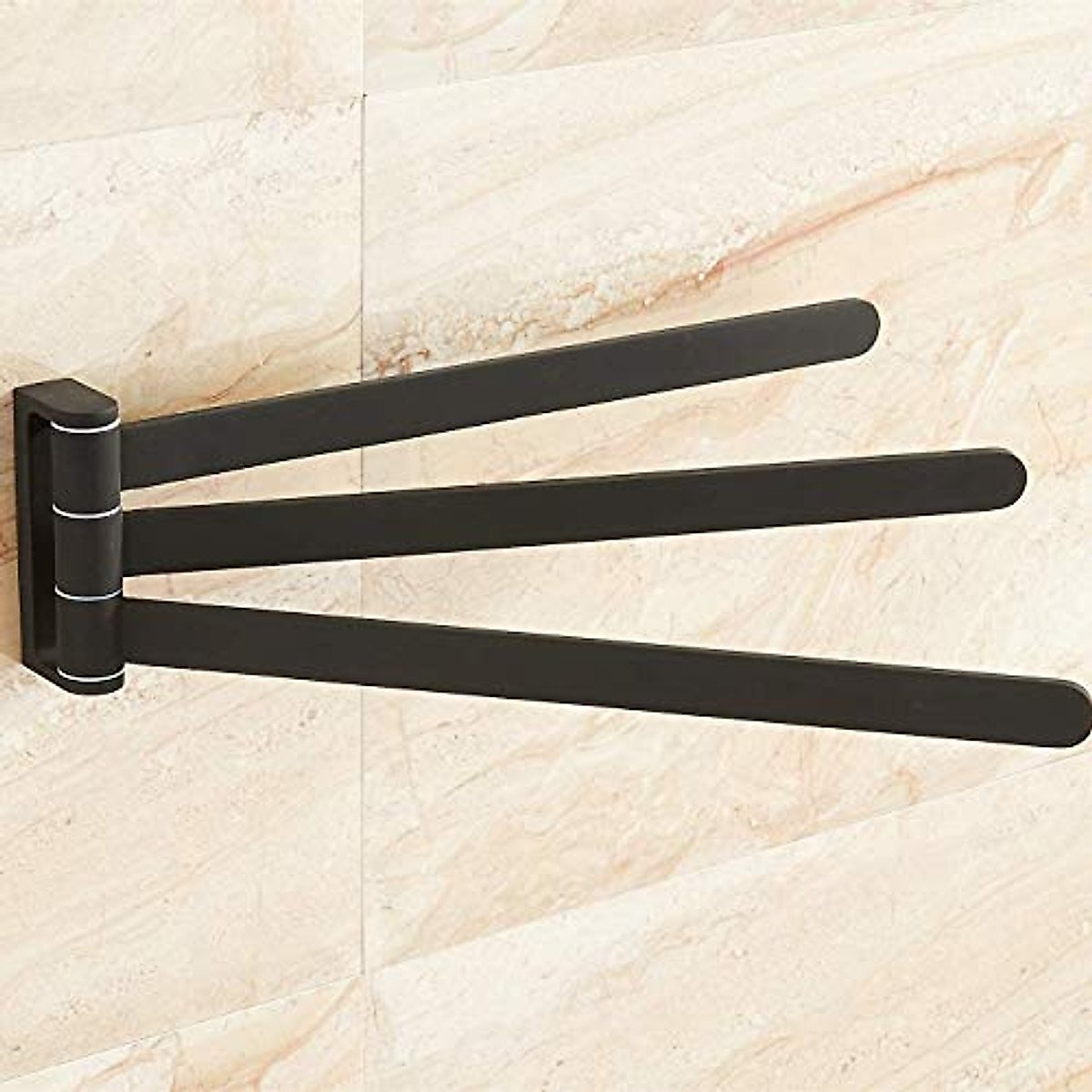 Towel Racks, Towel Rack for Bathroom Towel Shelf Stainless Steel Bathroom Kitchen Wall Mounted Towel Rack Holder with 3 Swivel Towel Shelf