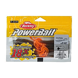 Berkley PowerBait Curly Bones Fishing Soft Bait, Blown Motor, 3"