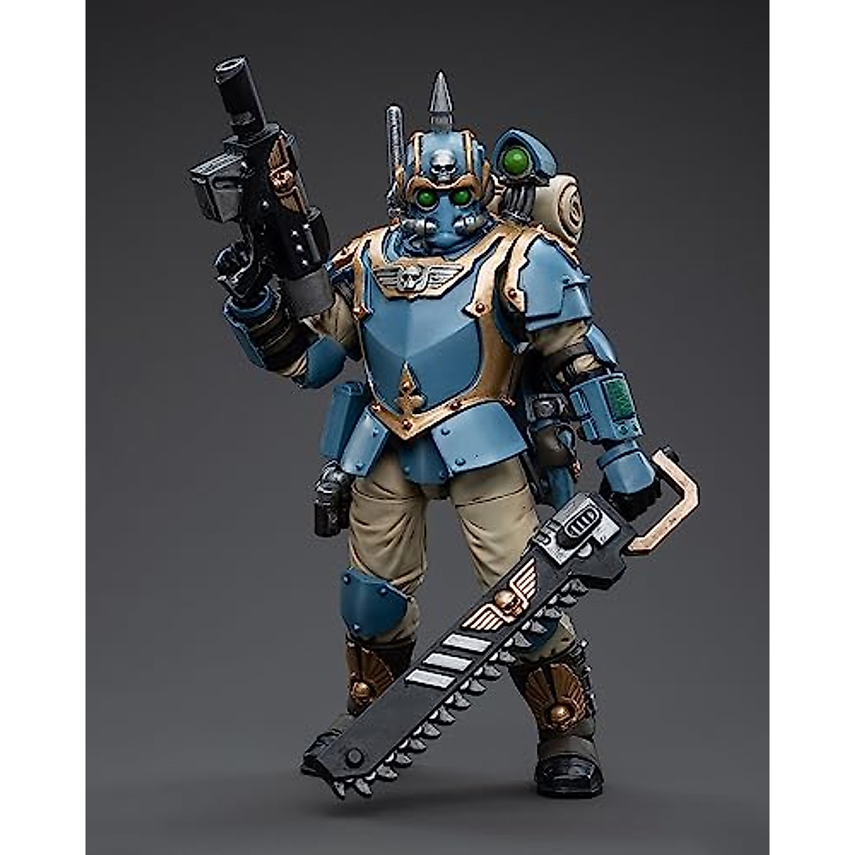 Pipigirl JoyToy Warhammer 40K Genuine License 1/18 Soldier, Astra Militarum Tempestus Scions Squad 55th Kappic Eagles Tempestor, 4.21 inch Models Action Figures Kits (Tempestor)