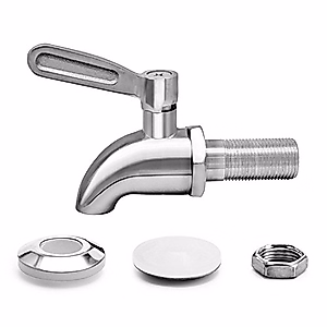 ProMaker Stainless Steel Beverage Dispenser Replacement Faucet Tap Spigot for Homebrew Barrel Fermenter Wine Beer Beverage Juice Dispenser Spigot (Beverage Dispenser)