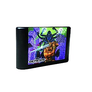 Royal Retro Rastan Saga II - USA Label Flashkit MD Electroless Gold PCB Card for Sega Genesis Megadrive Video Game Console (Region-Free)