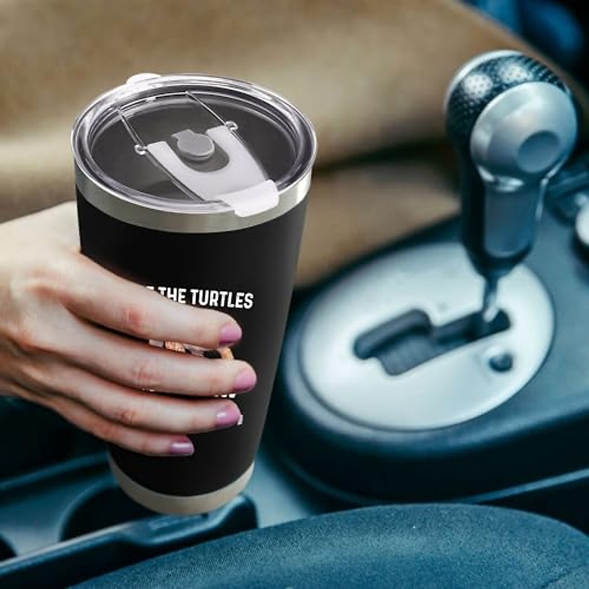 liabiliies save the turtles hit it raw Tumbler Coffee Tumblers 20 oz Tumbler with Lid and Straw Insulated Tumblers Stainless Steel Tumbler Funny Gifts for Men