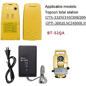 YYSHINE (1 Pack) BT-52QA 7.2V 2700mAh NiMH Battery for BT-52QA Total Stations 3 PIN GTS/GPT Series Surveying, CTS-3000, GPT-1000, GPT-1003 Part NO 51730, BT-52Q, BT-52QA Battery