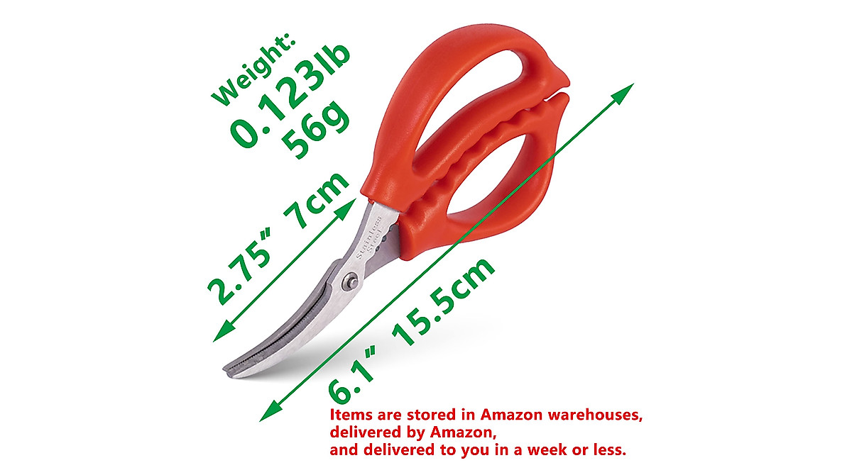 Colorful Kitchen Seafood Scissors - 12 Pcs Set