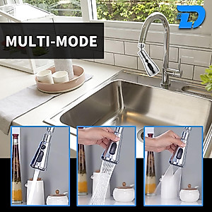 DZSEE Multi-Functional Kitchen Faucet Sprayer Head Replacement, Universal Sink Sprayer, Pull Down Faucet Head, ABS