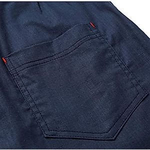 Tansozer Mens Shorts Casual Drawstring Summer Beach Shorts with Elastic Waist and Pockets (Khaki, Small)