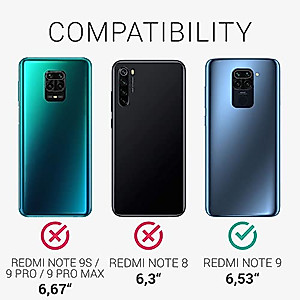 kwmobile TPU Case Compatible with Xiaomi Redmi Note 9 - Case Soft Slim Smooth Flexible Protective Phone Cover - Metallic Rose Gold