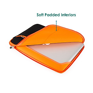 Neoprene Material 14 inch Laptop Sleeve Case Bag Compatible with MacBook Air M1 2020, MacBook Pro, Dell XPS 13 7390, HP Spectre X360, Lenovo Yoga 7i, Surface Pro 8