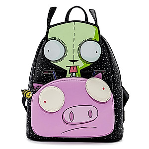Loungefly Nickelodeon Invader Zim Gir Pig Doom Womens Double Strap Shoulder Bag Purse
