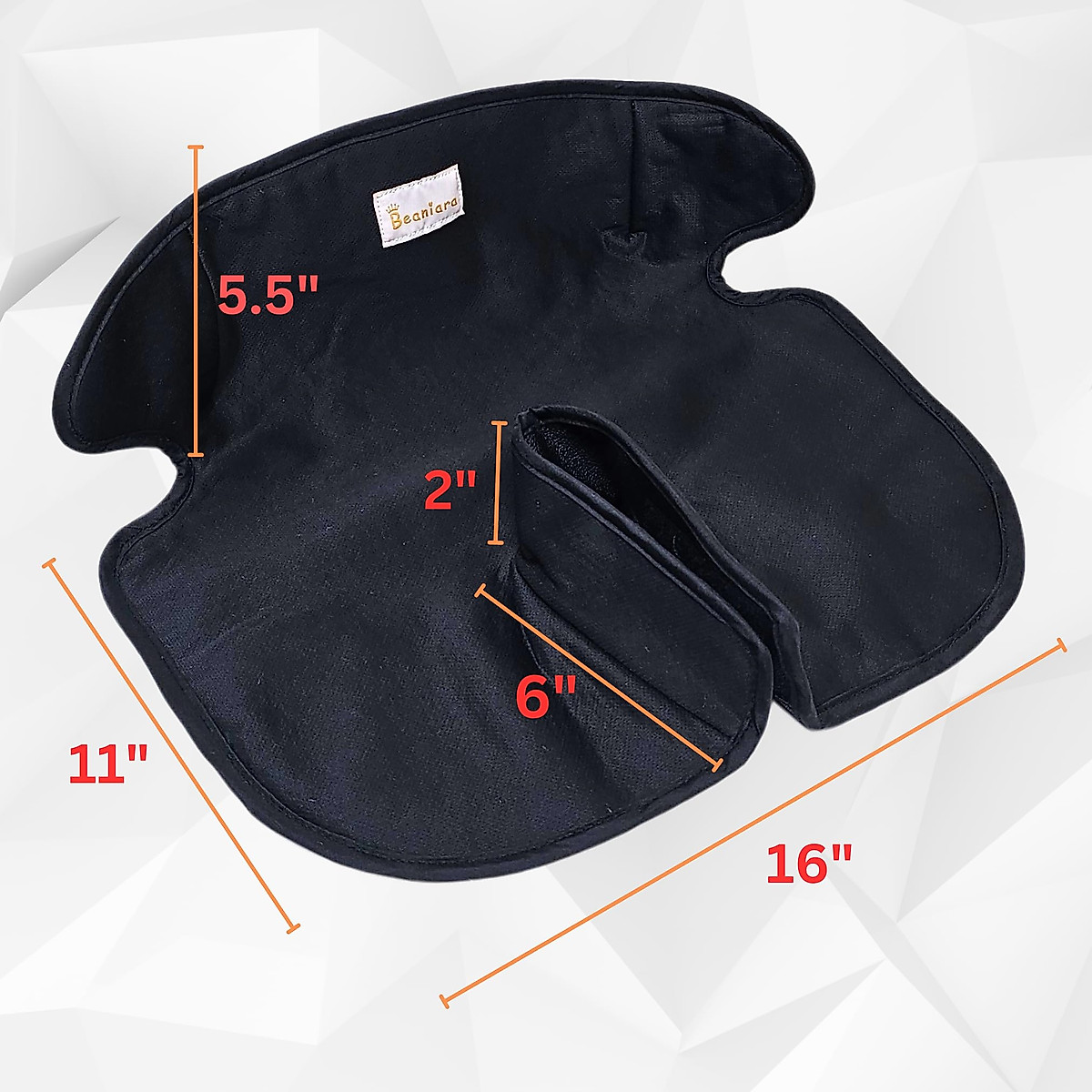 Crash and Flammability Tested, Child Car Seat Protector, Waterproof Anti Slip Piddle Pad for Infant Child Carseat, Booster, Stroller, Dining Chair (Gray)