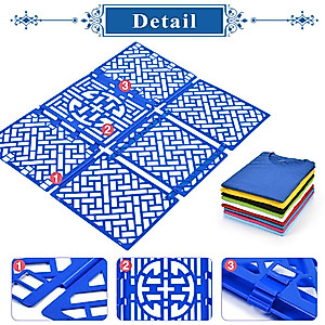 BoxLegend Shirt Folding Board t Shirts Clothes Folder Durable Plastic Laundry folders Portable Folding Boards for Travel Blue