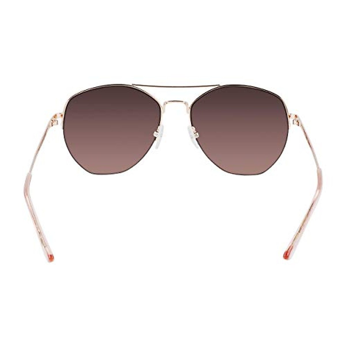 Calvin Klein Women's CK20121S Pilot Sunglasses, Rose Gold, 57/17/140