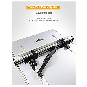 New Aluminum Alloy Table Saw Fence System，31.5/40inch Flip Modification Router Circular Saw Fence, DIY Wood Working Tools And Accessories (Size : 1000mm)