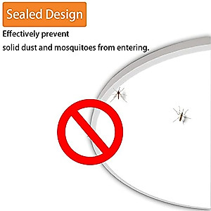 URLTZBRO 20W 10inch Round Flush Mount LED Ceiling Light,6000K Slim White Lighting Lamp Fixture for Bathroom Kitchen,Bedroom,Hallway,Easy Installition