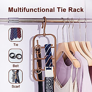 Multifunction Belts Rack,Tie Scarf Hanger for Closet,Livingroom,Bathroom,Basement,Organizer and Storage