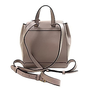 Kate Spade New York Darcy Flap Drawstring Medium Backpack Leather Warm Taupe