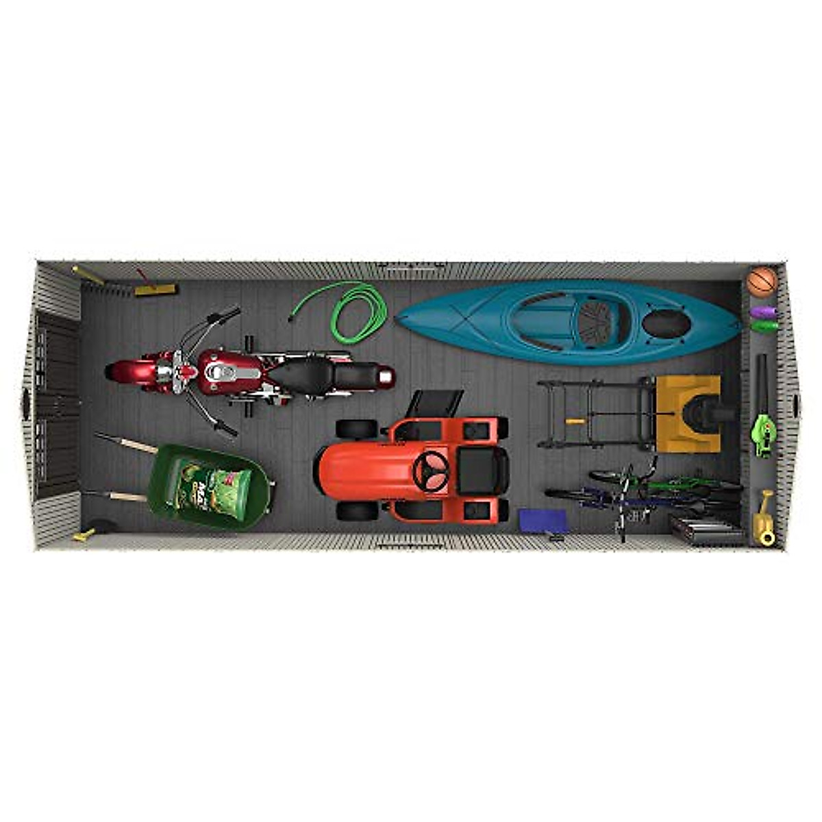 Lifetime 60127 20 x 8 Ft. Outdoor Storage Shed, Desert Sand