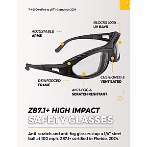 TradeSmart All-in-One Gun Range Safety Duo Kit, Pink & Grey Ear and Eye Protection Kit for Men and Women, U.S. Certified